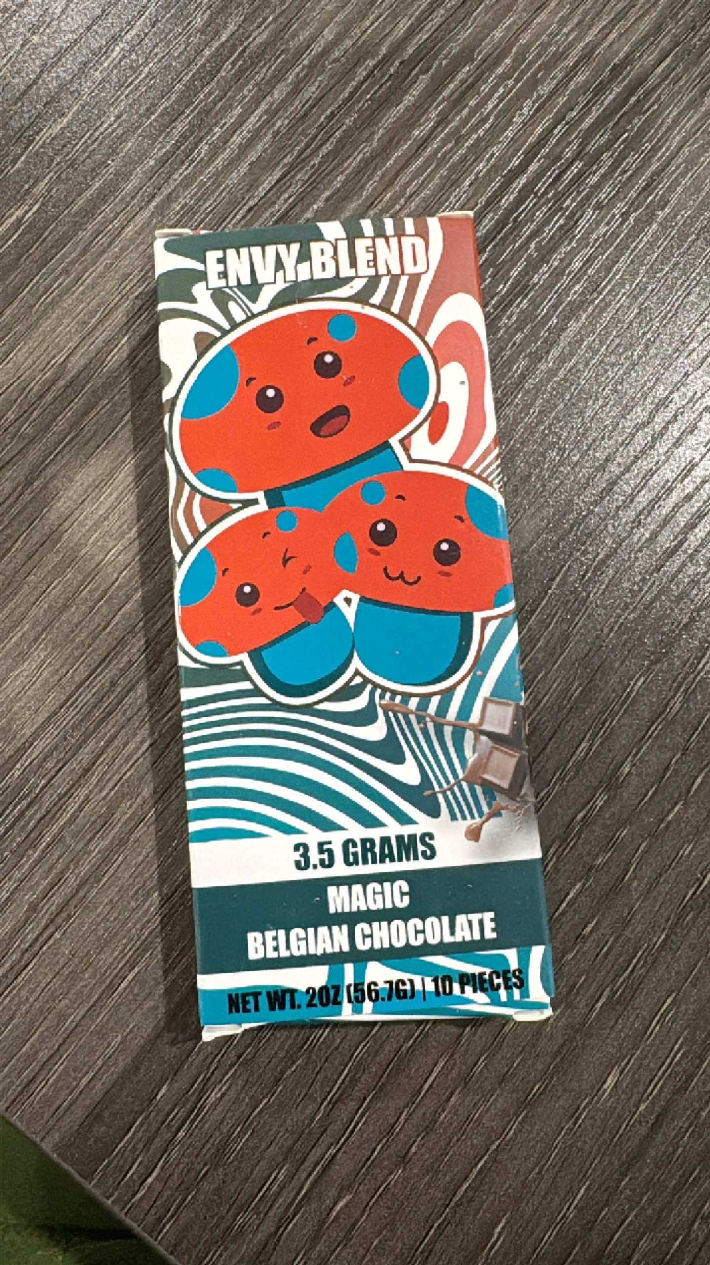 Envy Blend Belgian Chocolate Bar - Rocket Mushroom Shop