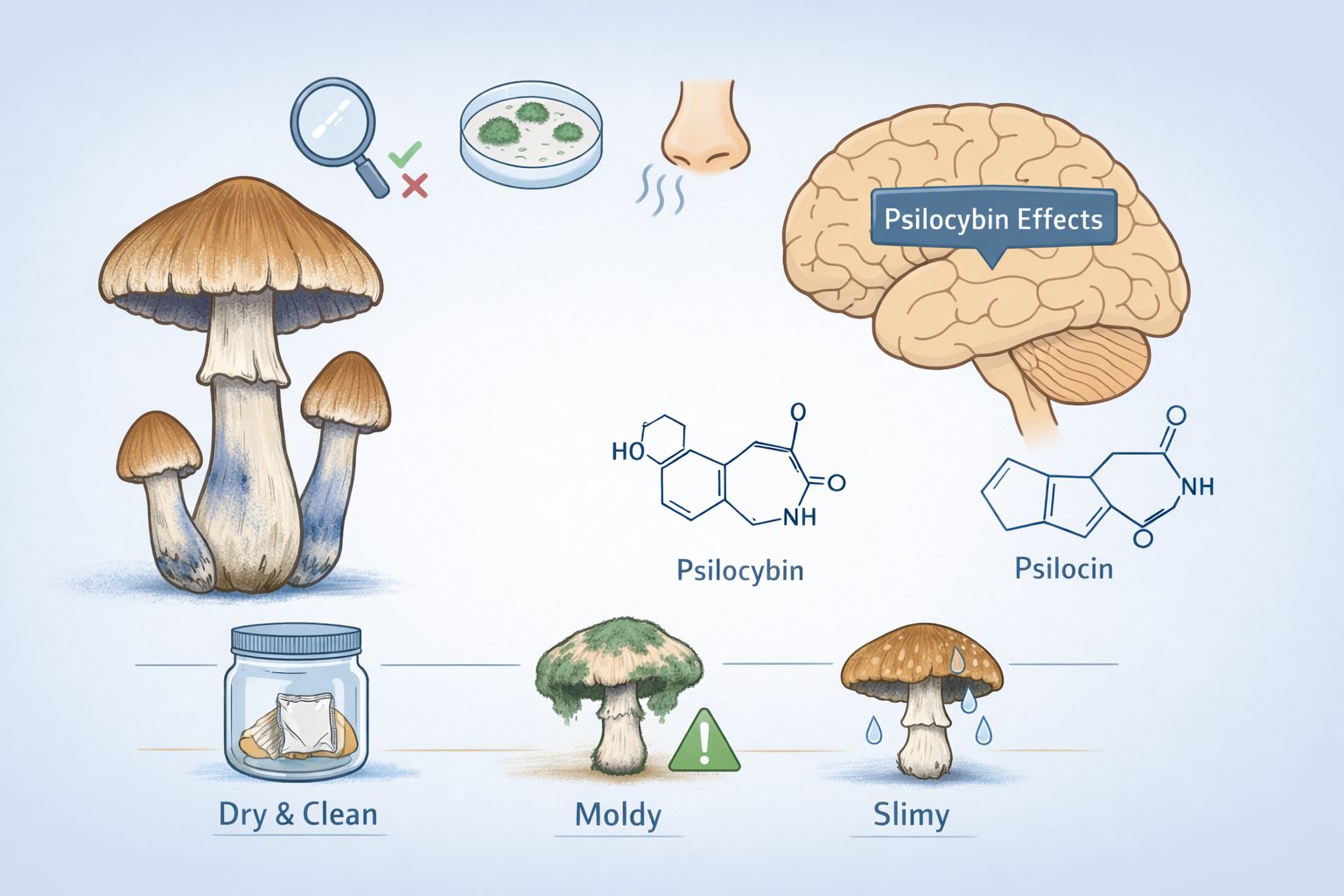 How to Tell if Magic Mushrooms Have Gone Bad - Rocket Mushroom Shop